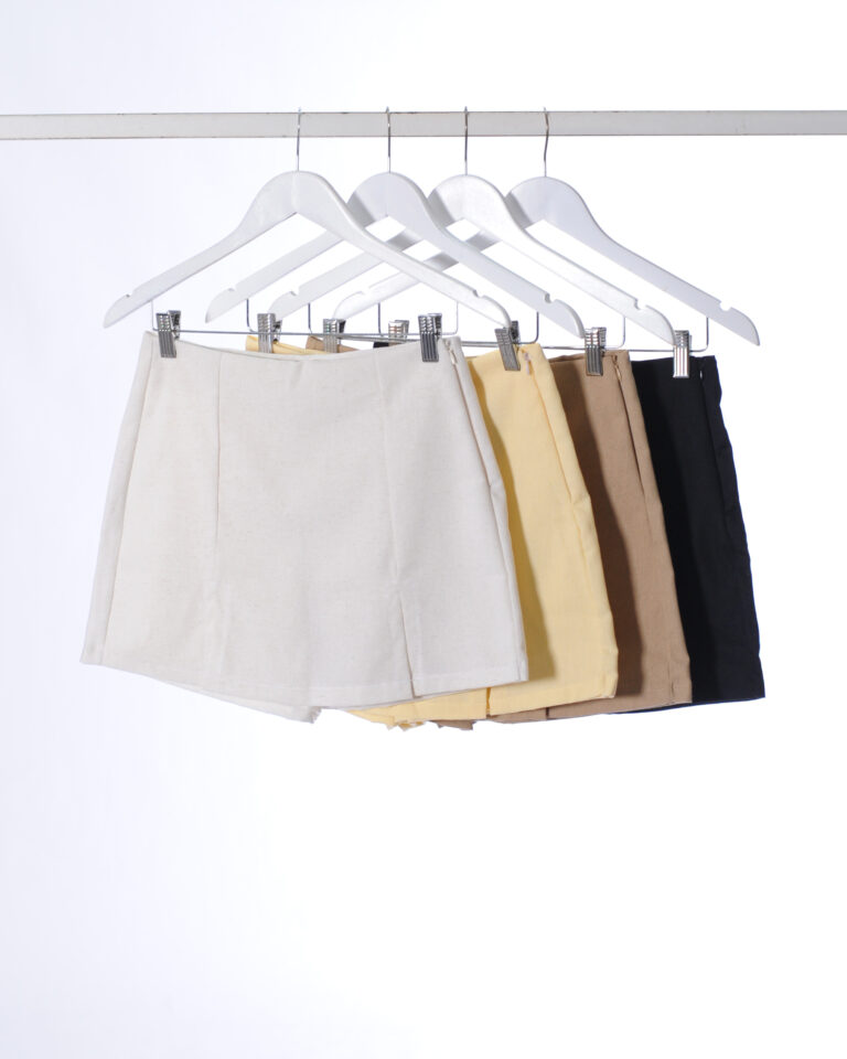 [SS26] MAYRA – SHORT POLLERA LINO RIGIDO SASTRERO ARUBA – YOUnica BA